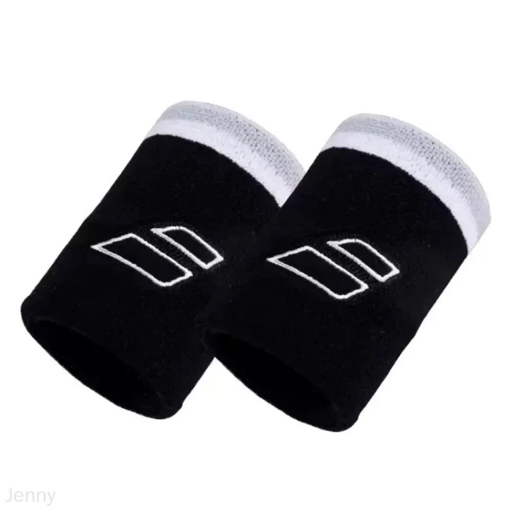 Напульсники Babolat TERRY JUMBO WRISTBAND (10x8см) Black/White Защита запястья для мужчин и женщин