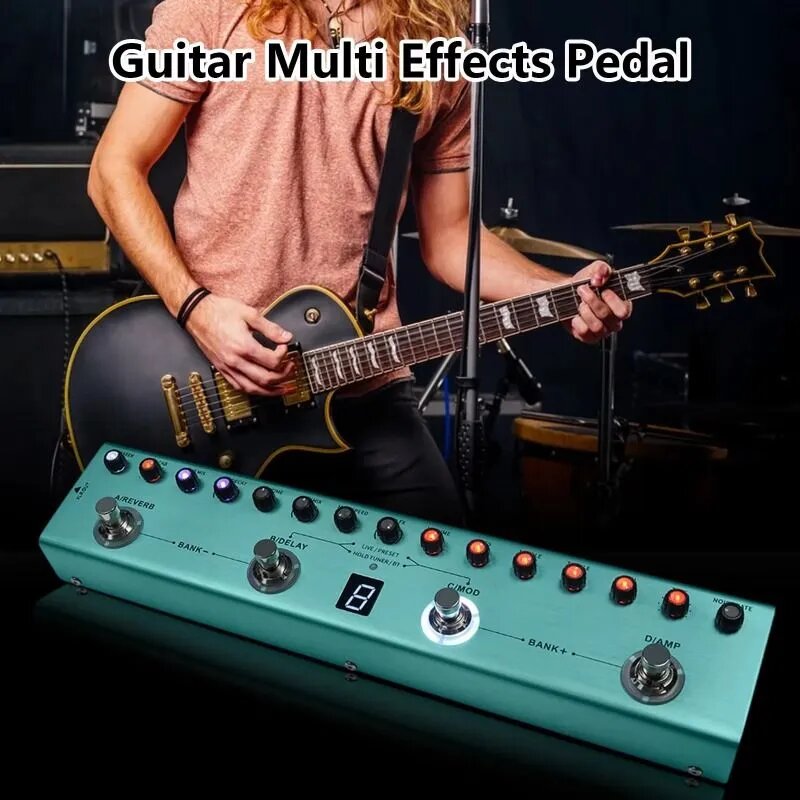 M-WAVE Tank-G Indie Гитарная педаль мультиэффектов Dapper Indie Distortion Reverb Delay