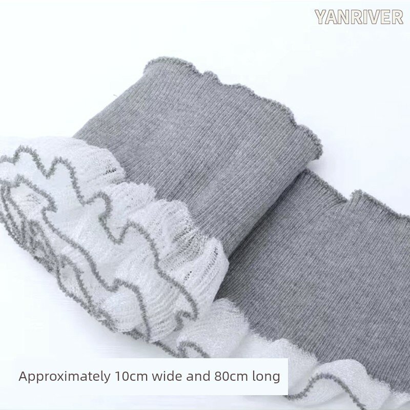 Прозрачные рифленые трикотажные эластичные тесьмы для одежды с волнистыми краями и кружевной тесьмой из рифленой ткани.