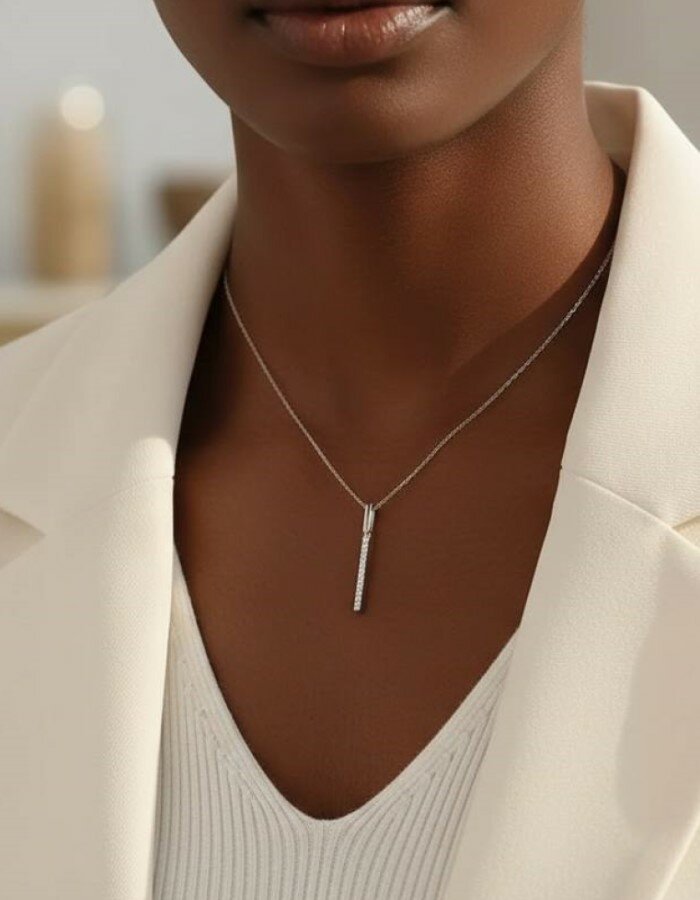 Колье, циркон