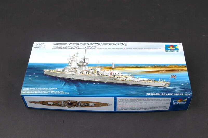 Trumpeter 1/700 05773 Немецкий адмирал граф Шпее 1937 сборная модель корабля