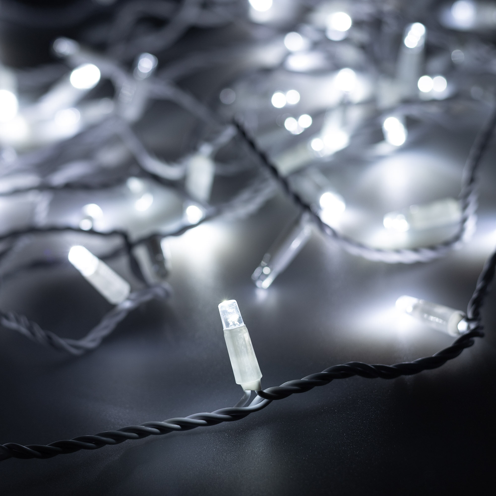 Светодиодная гирлянда ARD-STRING-CLASSIC-1000-WHITE-100LED-PULSE White (230V, 7W) (Ardecoled, IP65, 1 год) 031647