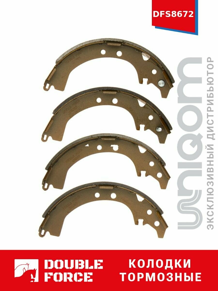 Колодки тормозные задние барабанные Daihatsu TERIOS 1997 - 2000 / TOYOTA CAMI 1999 - 2000 / TOYOTA CAMRY 1996 - 2006 / TOYOTA RAV4 1994 - 2007 Double Force DFS8672