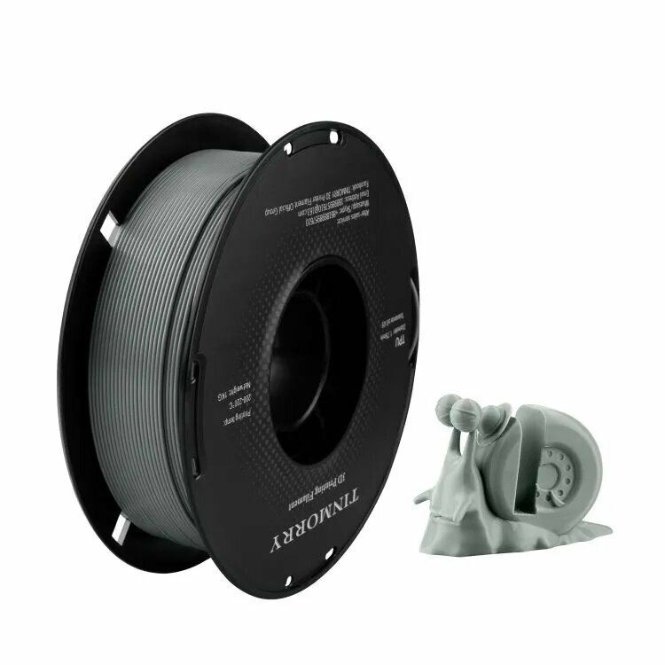 Пластик TPU для 3D принтера 95A, серый
