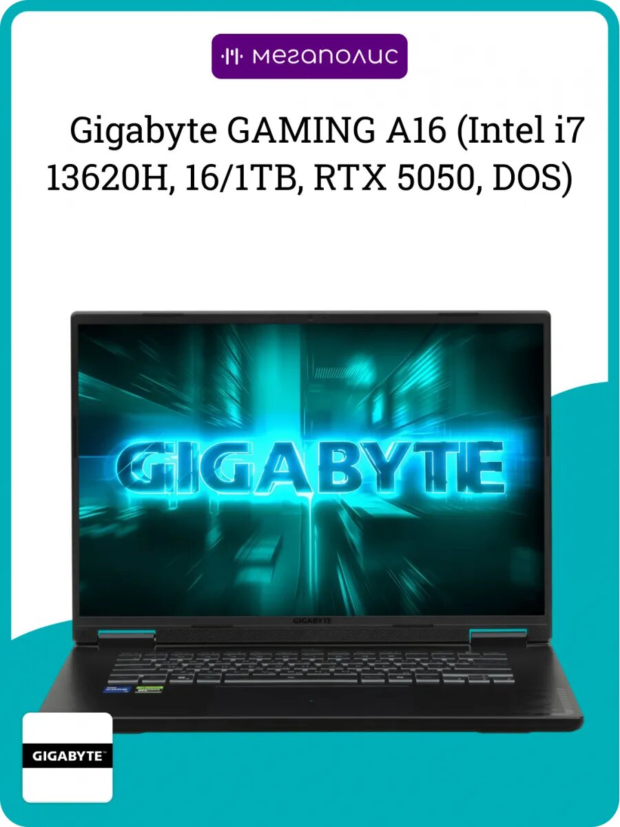 GAMING A16 (Intel i7 13620H, 16/1TB, RTX 5050, Без ОС)