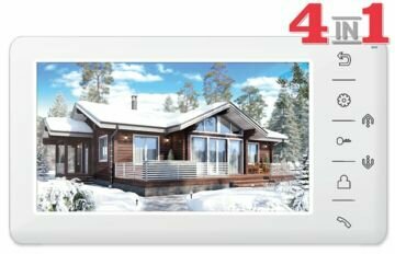 Amelie HD (White) Монитор видеодомофона формата AHD/CVI/TVI с разрешением 1080p/720p или CVBS