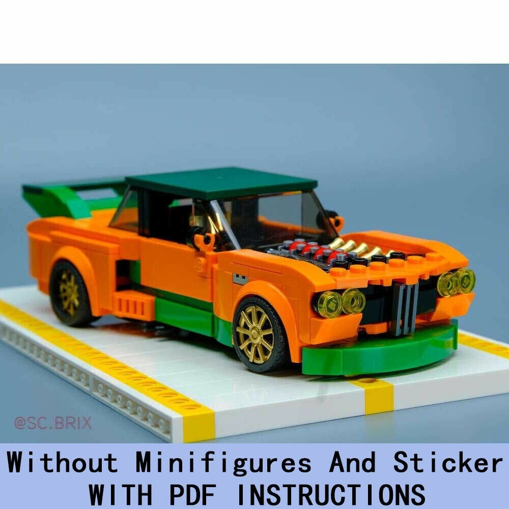 386шт. Конструктор BMW CSL 3.5 Jagermeister Набор строительных блоков