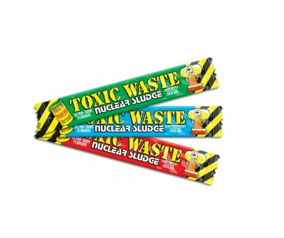 Toxic Waste набор кислых жевательных конфет, 3шт х 20гр