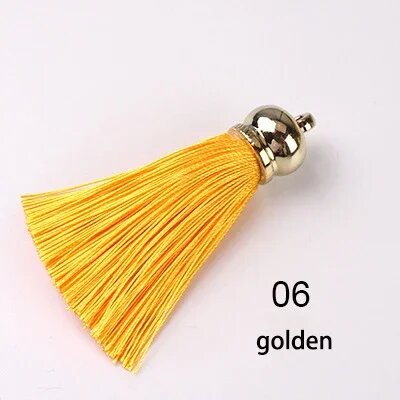 Кисточки для рукоделия, 5/10 шт, полиэстер, 25 цветов 10PCS, golden yellow