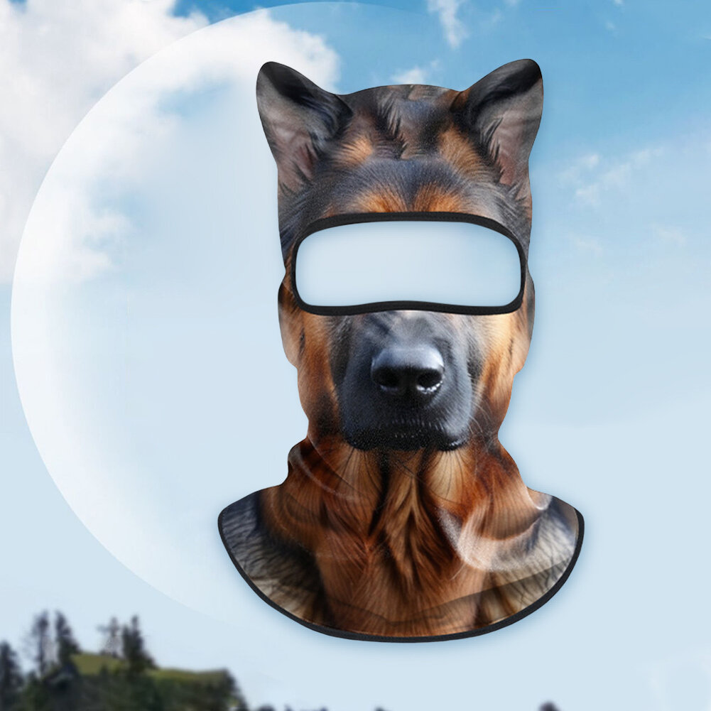 Защитная маска для лица с 3D ушками животных, защита от солнца из мягкого молочного шелка, быстросохнущая и дышащая