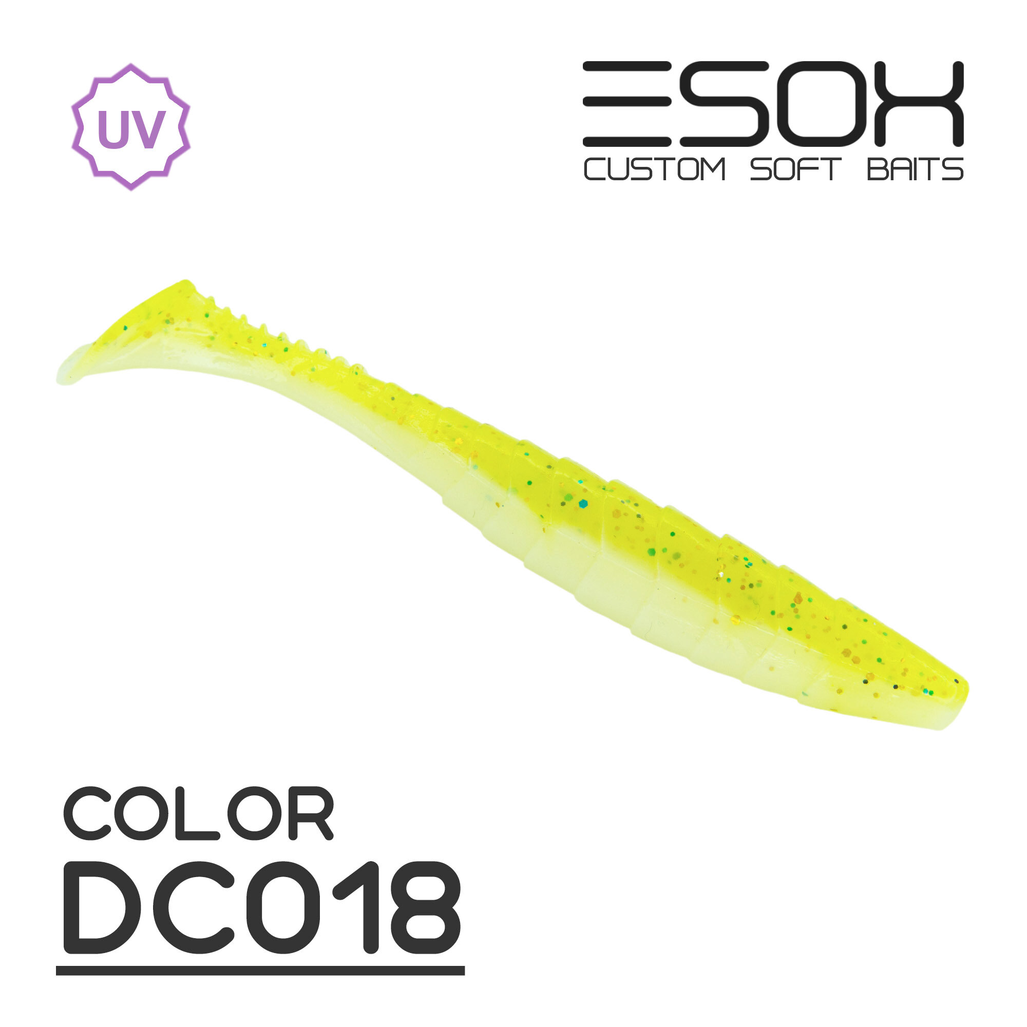 Мягкая приманка для рыбалки ESOX Gekasa 4"(102мм) 5шт.