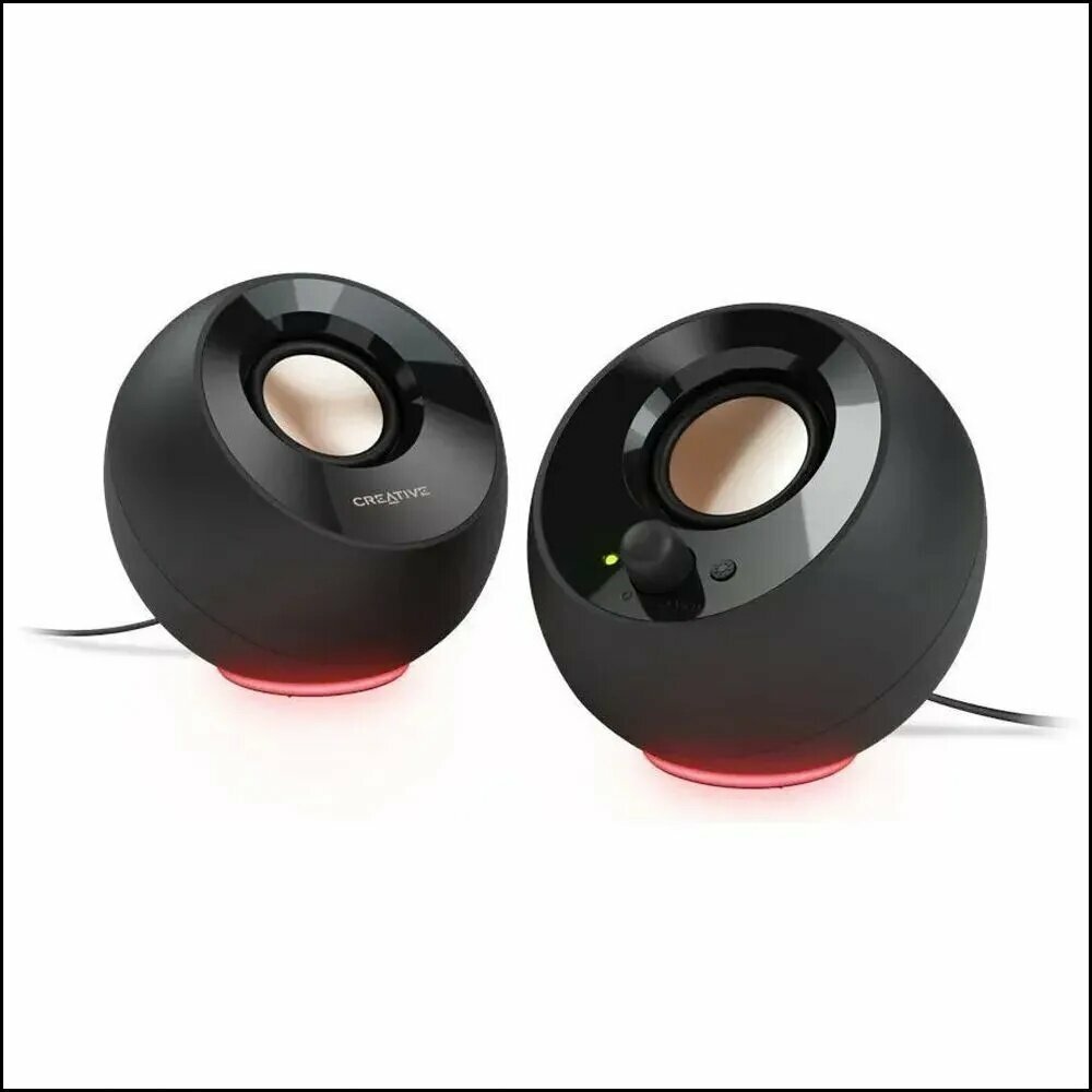 Эксклюзивные настольные аудиоколонки 2.0 Creative Pebble SE с USBC питанием и RGBосвещением