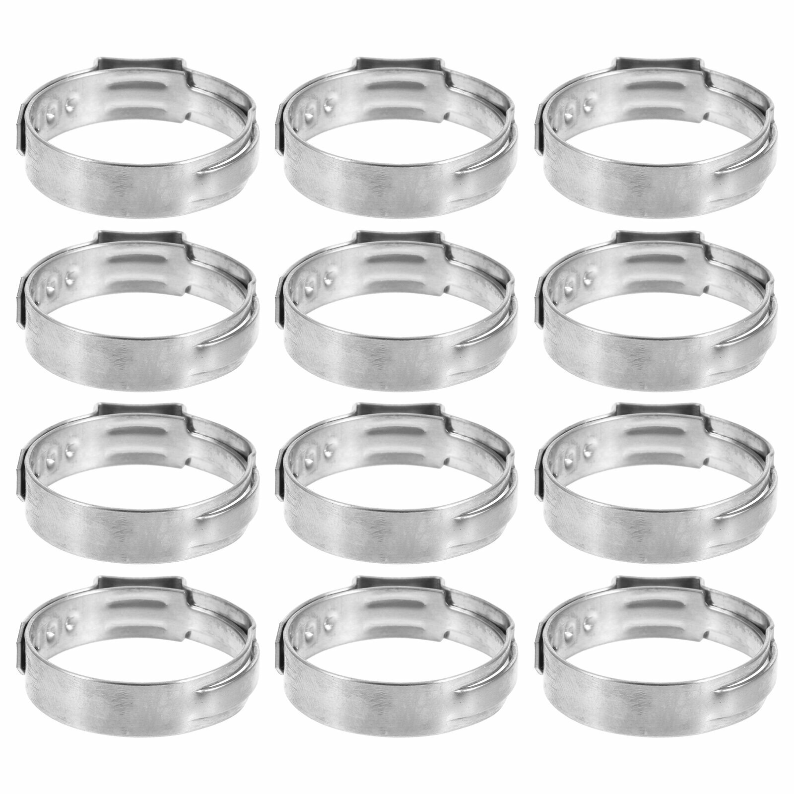 Комплект из 60 одноручных хомутов из нержавеющей стали для фиксации труб