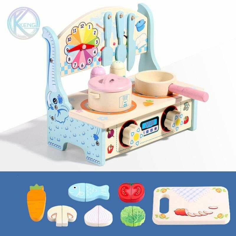Деревянные игрушки, игрушки для газовой плиты, детские ролевые игры, форма слона
