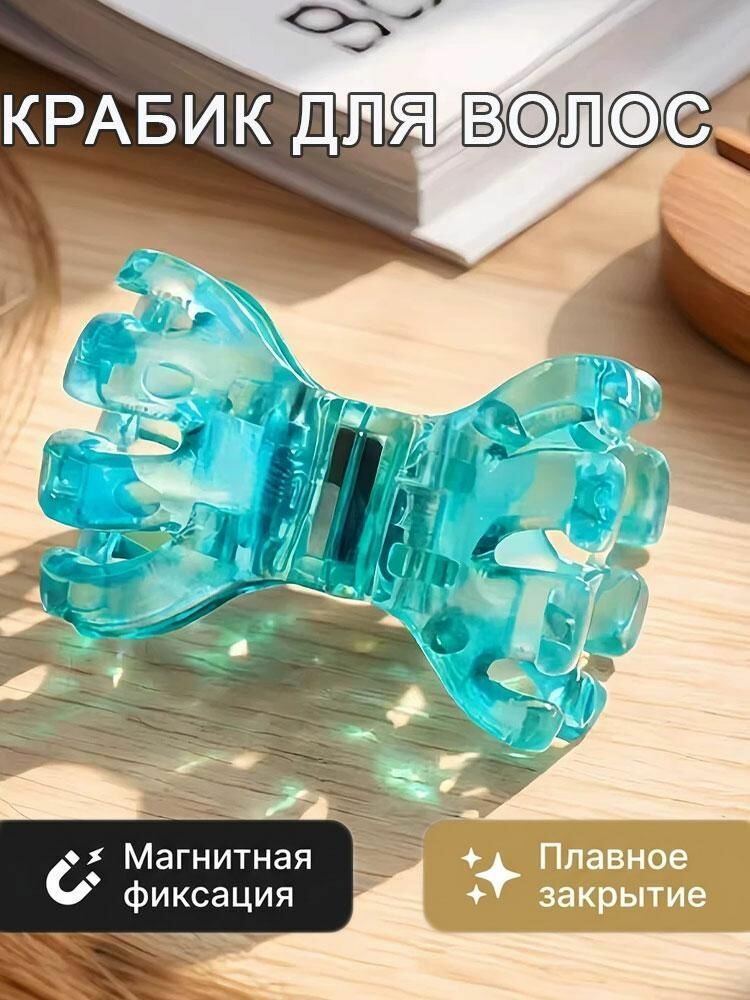 Магнитные полупрозрачные декоративные заколки для волос, подходящие для укладки.1 шт.