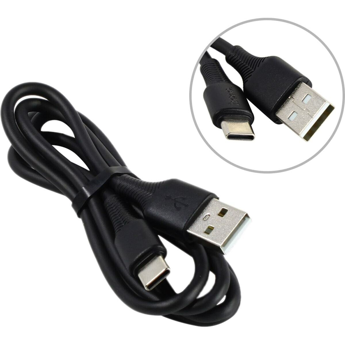 Hoco X120 Black <658904> Кабель USB AM--> USB-C 1м