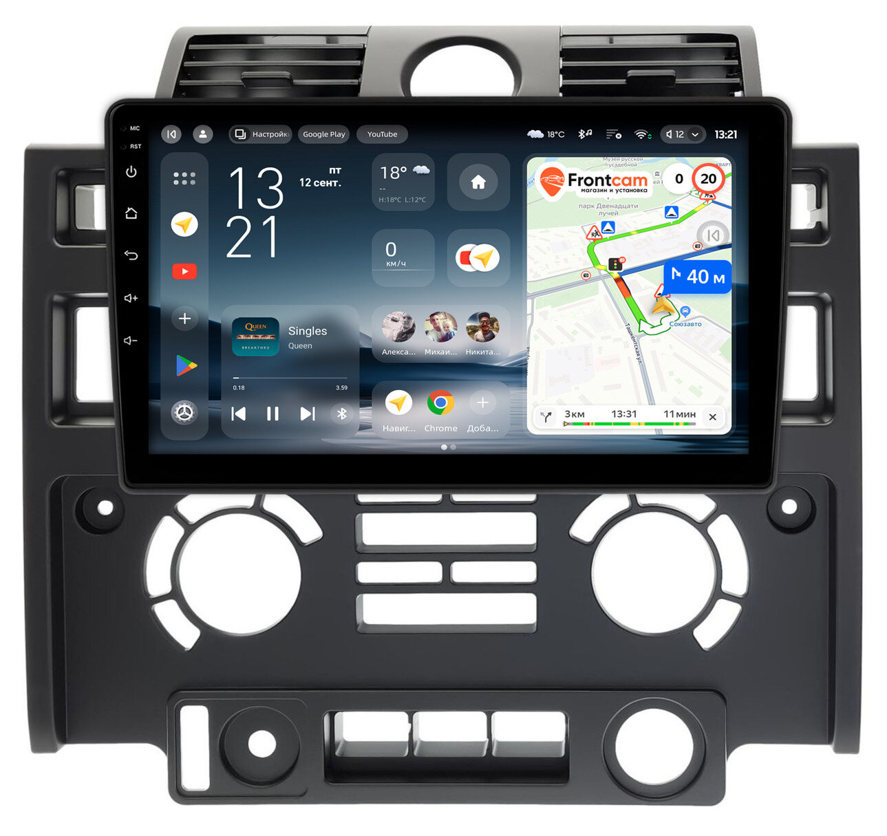 Штатная магнитола Land Rover Defender 2007-2016 Teyes CC4L 6/64 9" RM-9-013 Android 14 with DTS® Audio (4G-SIM, DSP IPS, AI)