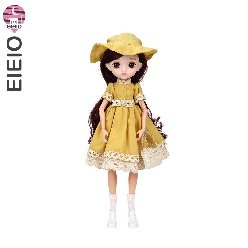 Кукла шарнирная EIEIO 26 см, цвет doll02, в платье