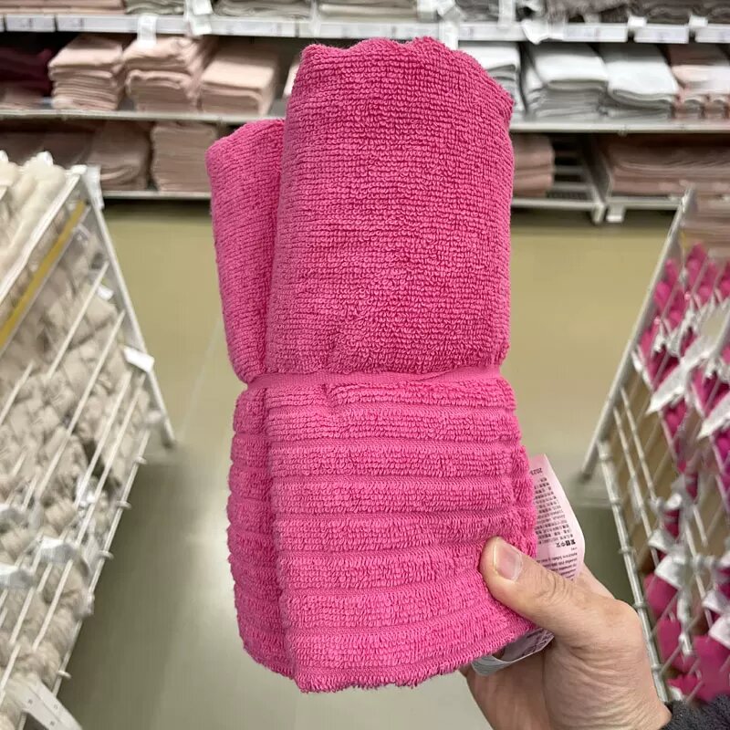 IKEA Vågern хлопковое полотенце розовое 30x30 см 1 шт. Мягкий цветной аксессуар для ванной