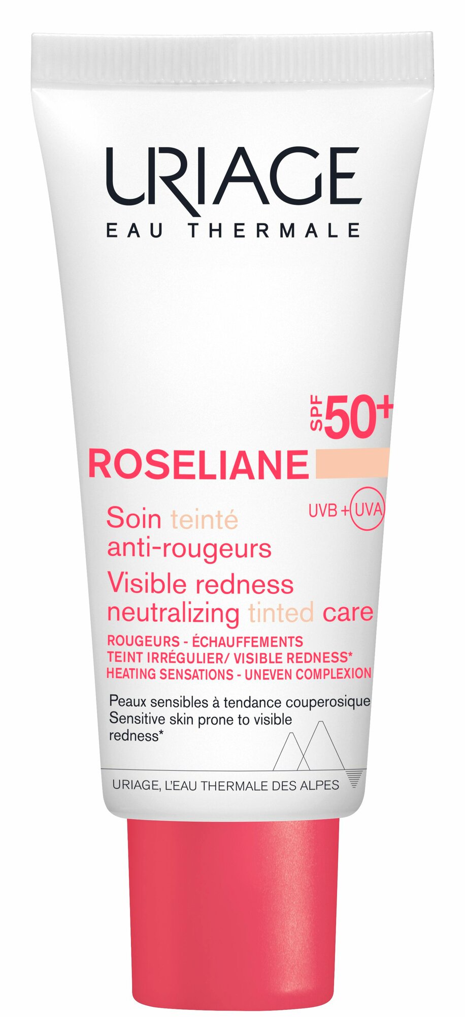 Uriage Розельян СС Крем против покраснений с тональным эффектом SPF50+