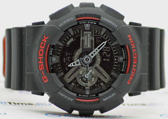 Наручные часы CASIO G-Shock, черный/красный — фото 1