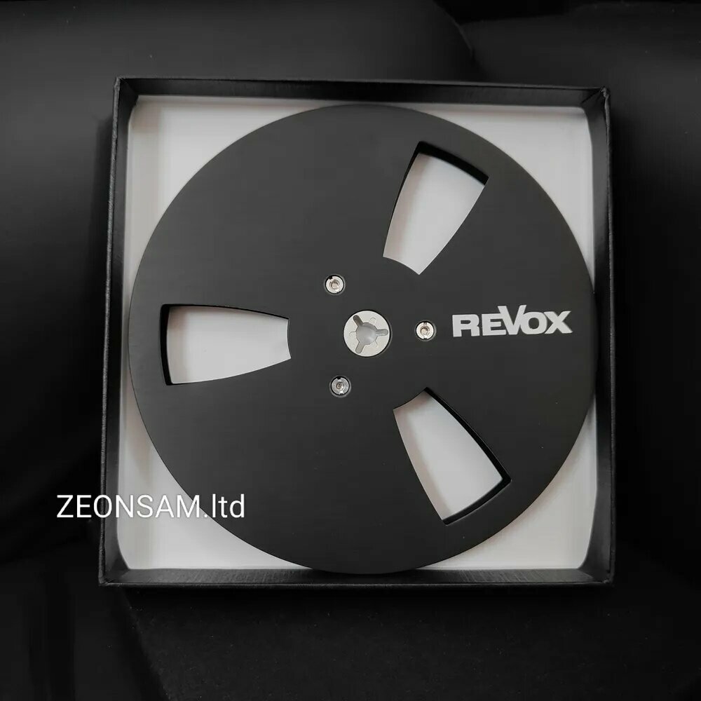 Revox 7-дюймовая пустая катушка из алюминиевого сплава с 3 отверстиями 1/4, держатель пустого диска, подходит для Studer ReVox / TEAC / BASF и других открытых магнитофонов
