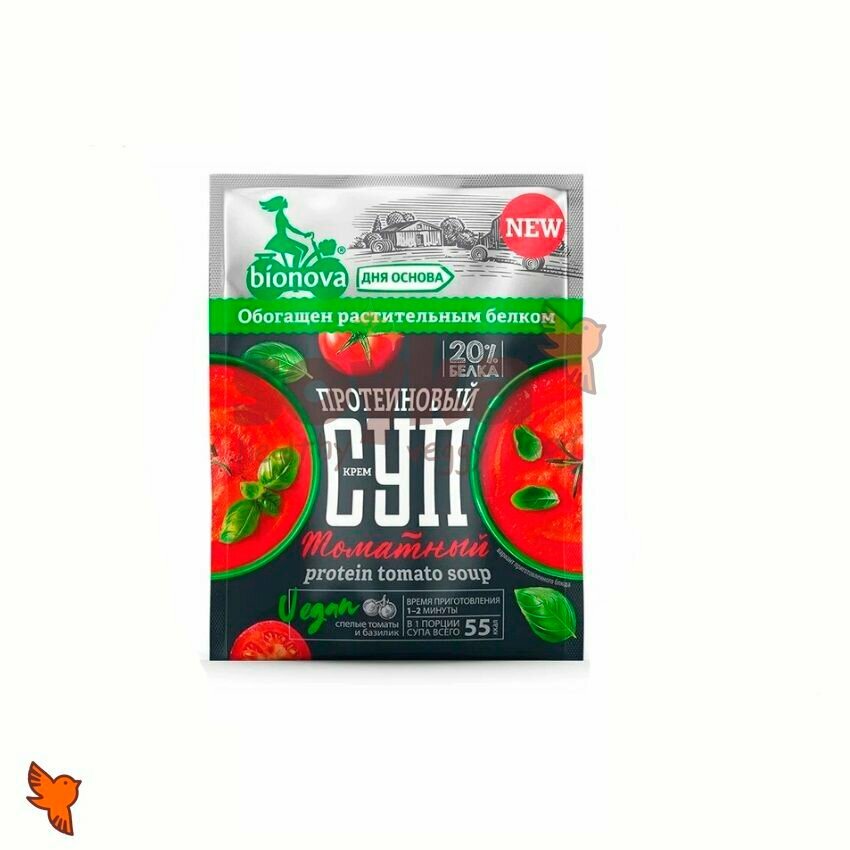 Крем-суп протеиновый томатный Bionova, 20г
