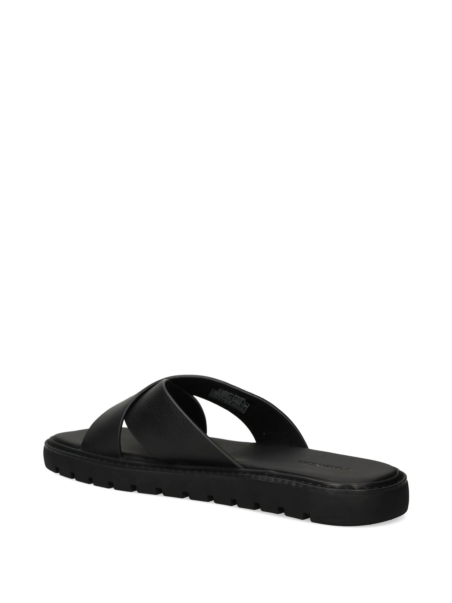 Босоножки CALVIN KLEIN Cross-strap leather sandals, размер 41 EU — фото 1