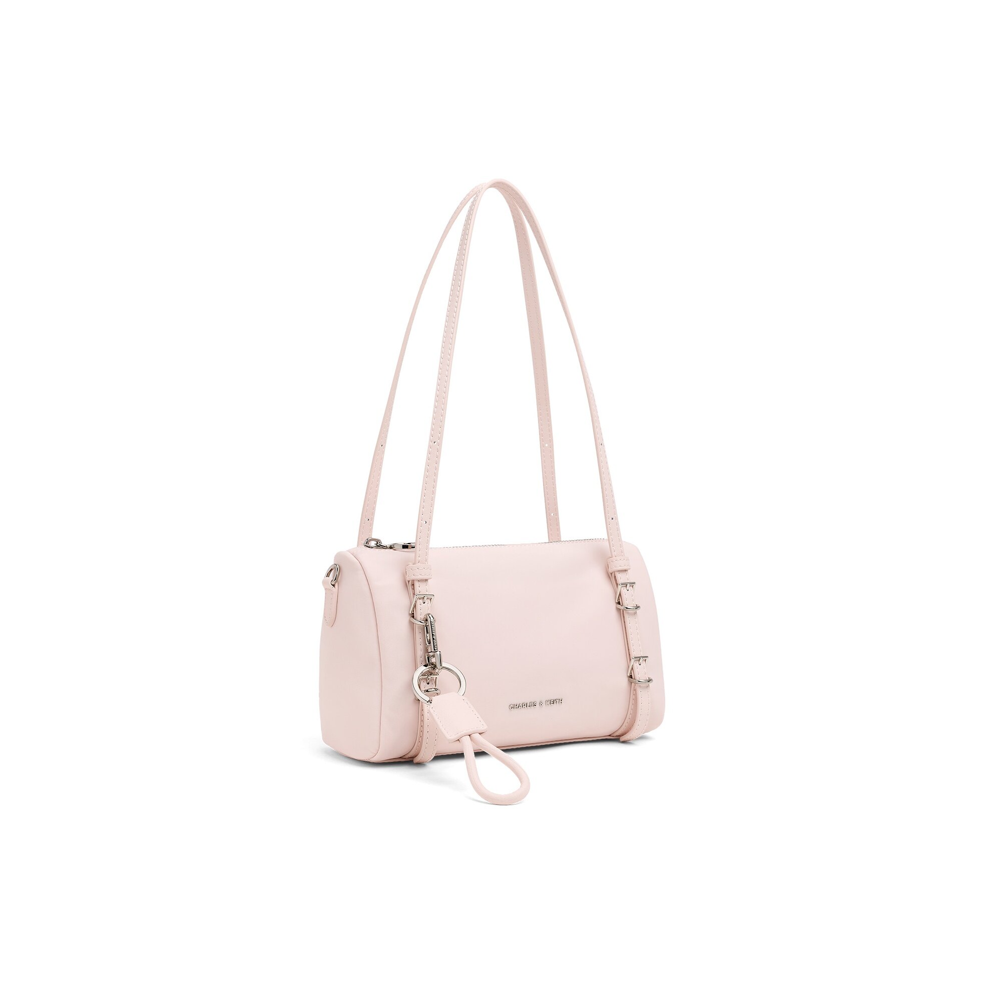 Сумка CHARLES & KEITH, фактура матовая, светло-розовый — фото 1