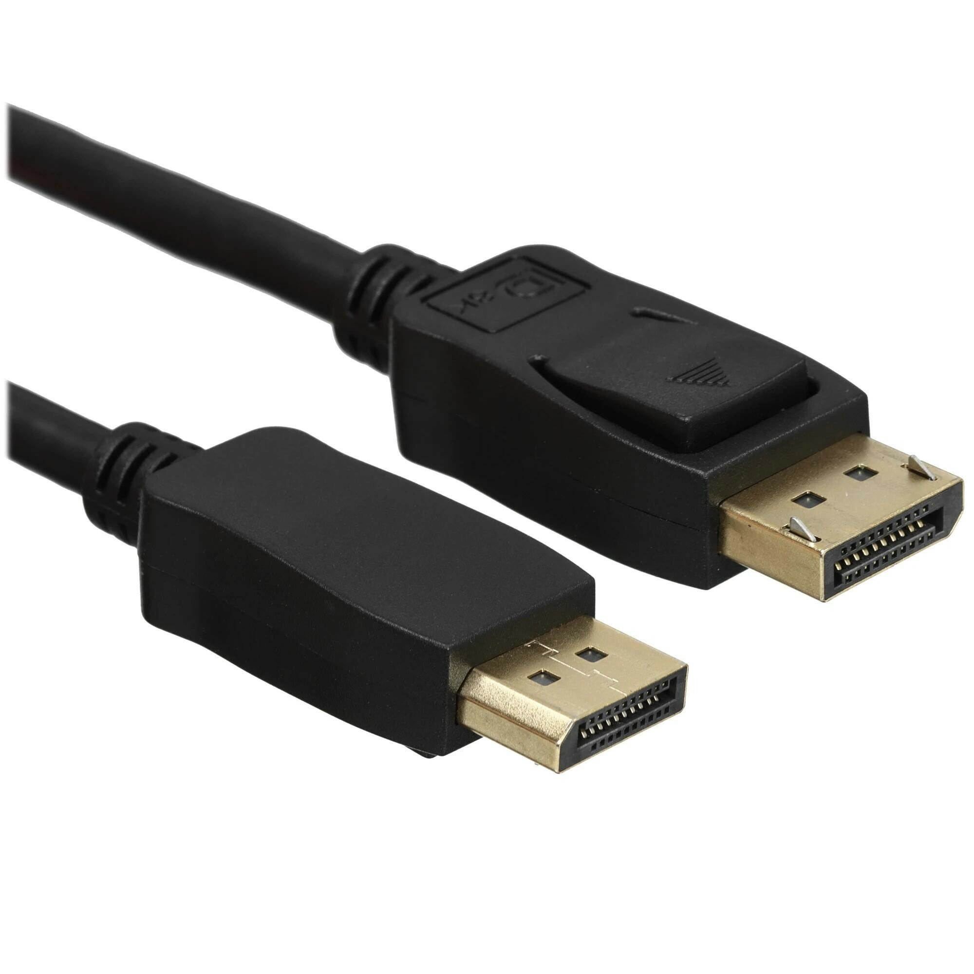 Bion Кабель DisplayPort v1.4, 20M 20M, 25,92 Гбит с, 8K, фиксирующая защелка, 2 м, черный BXP-CC-DP4-020