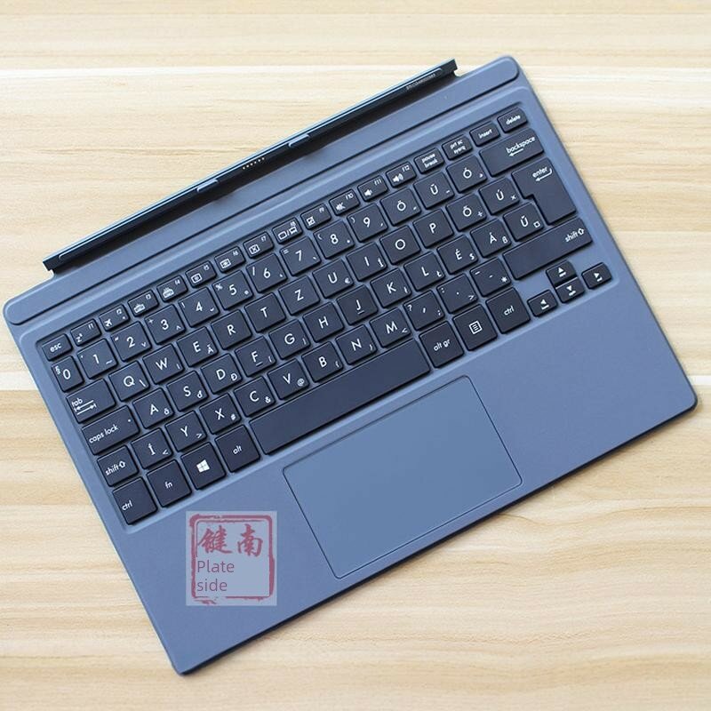 Магнитная клавиатурная док-станция для Asus T303 - черная, венгерская раскладка, большая клавиша возврата (оригинальная