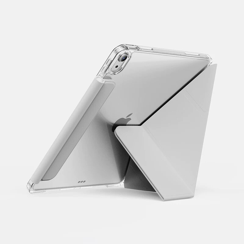 Zoyu iPad Air6/Air7 2024-2025 11/13 дюймов Y-сгибаемый антиударный чехол с отделением для ручки прозрачный Совместимая