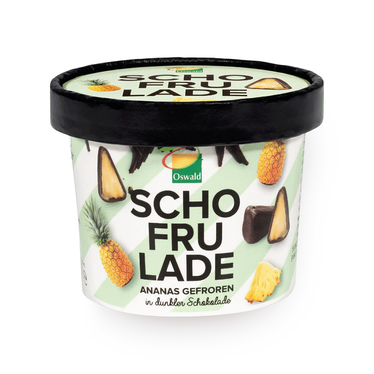 Ананас Schofrulade, в тёмном шоколаде, замороженный, ведро, 1 шт
