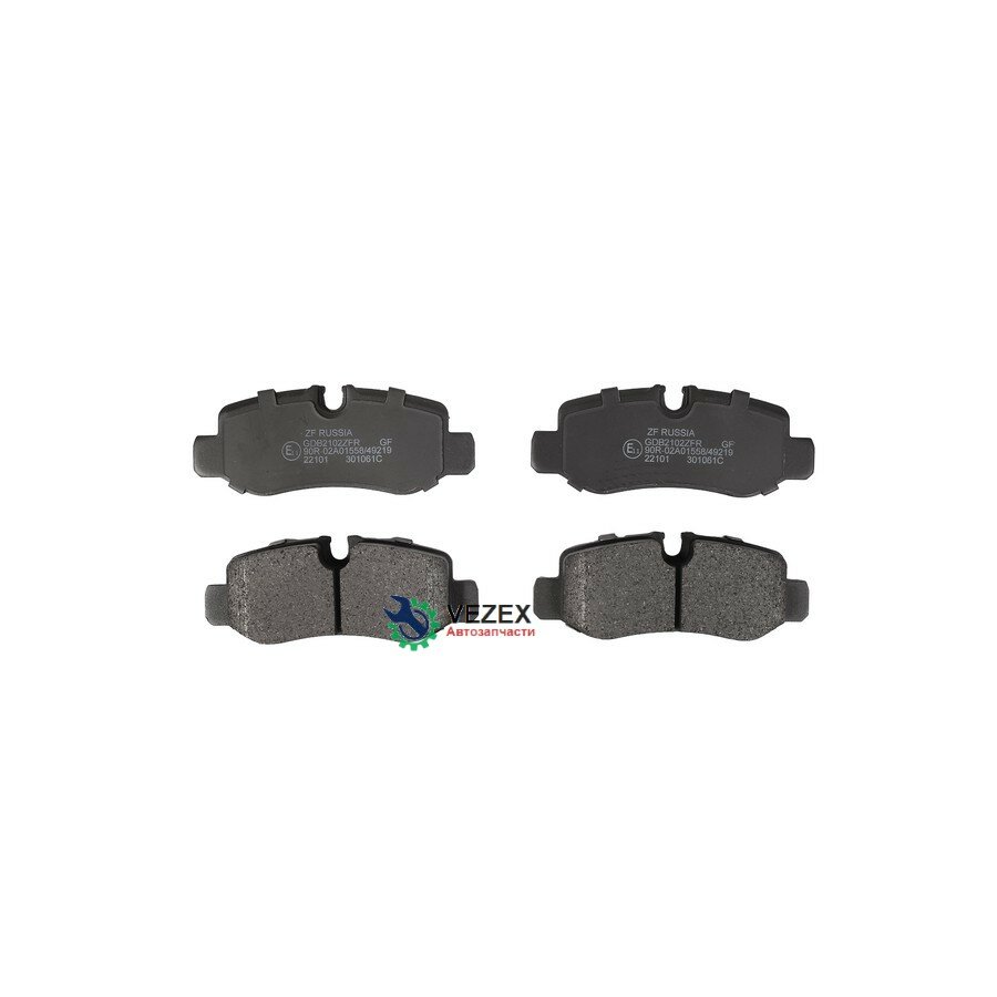 ZF RUSSIA GDB2102ZFR Колодки тормозные дисковые