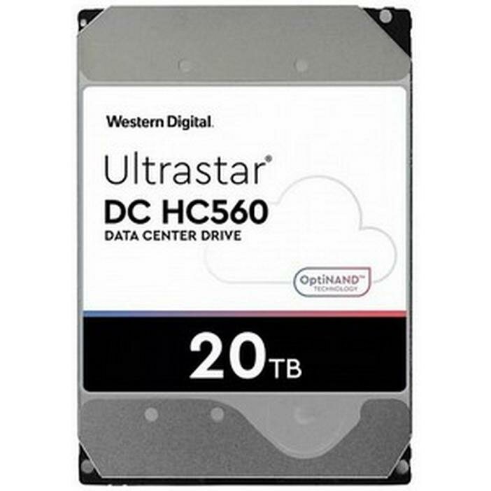 Жёсткий диск 3.5 20 Тб 7200rpm 512 Western Digital HC560 WUH722020BLE6L4 SATA III