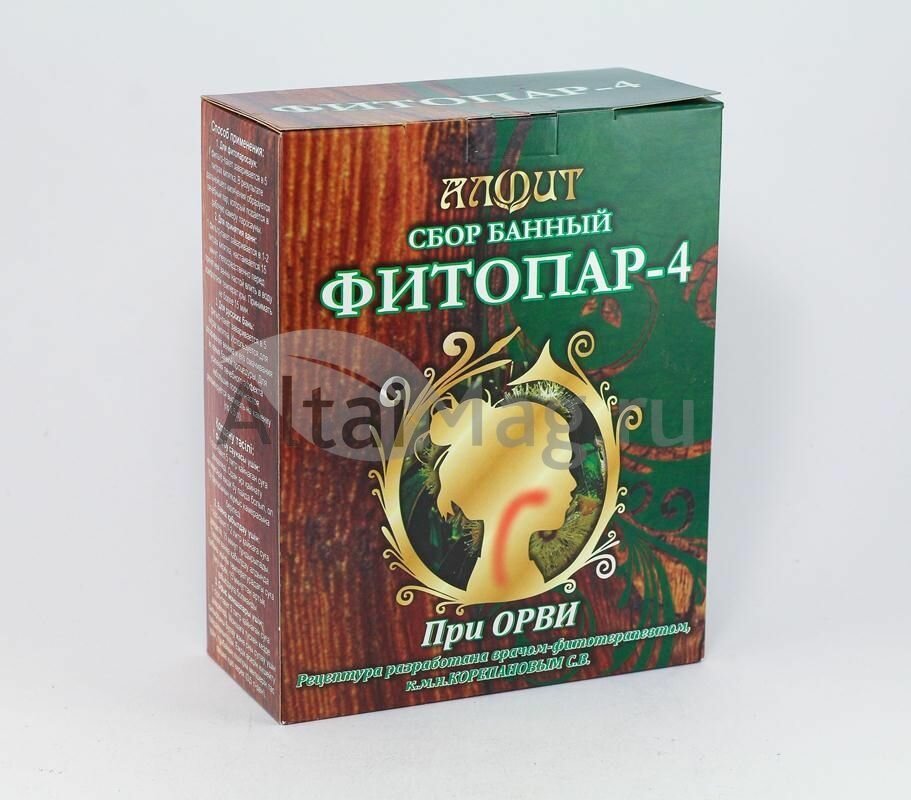 Сбор банный Алфит Фитопар-4 при ОРВИ, № 20 пакетов 1212
