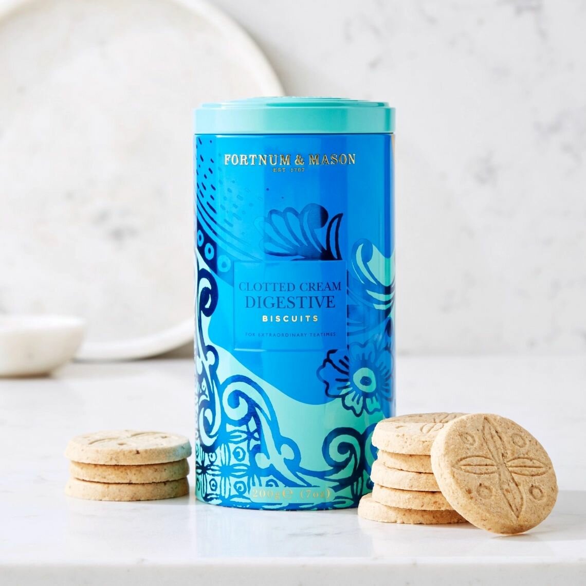 Fortnum&Mason Печенье с нежным сливочным вкусом Piccadilly Clotted Cream Digestive Biscuits, 200 г