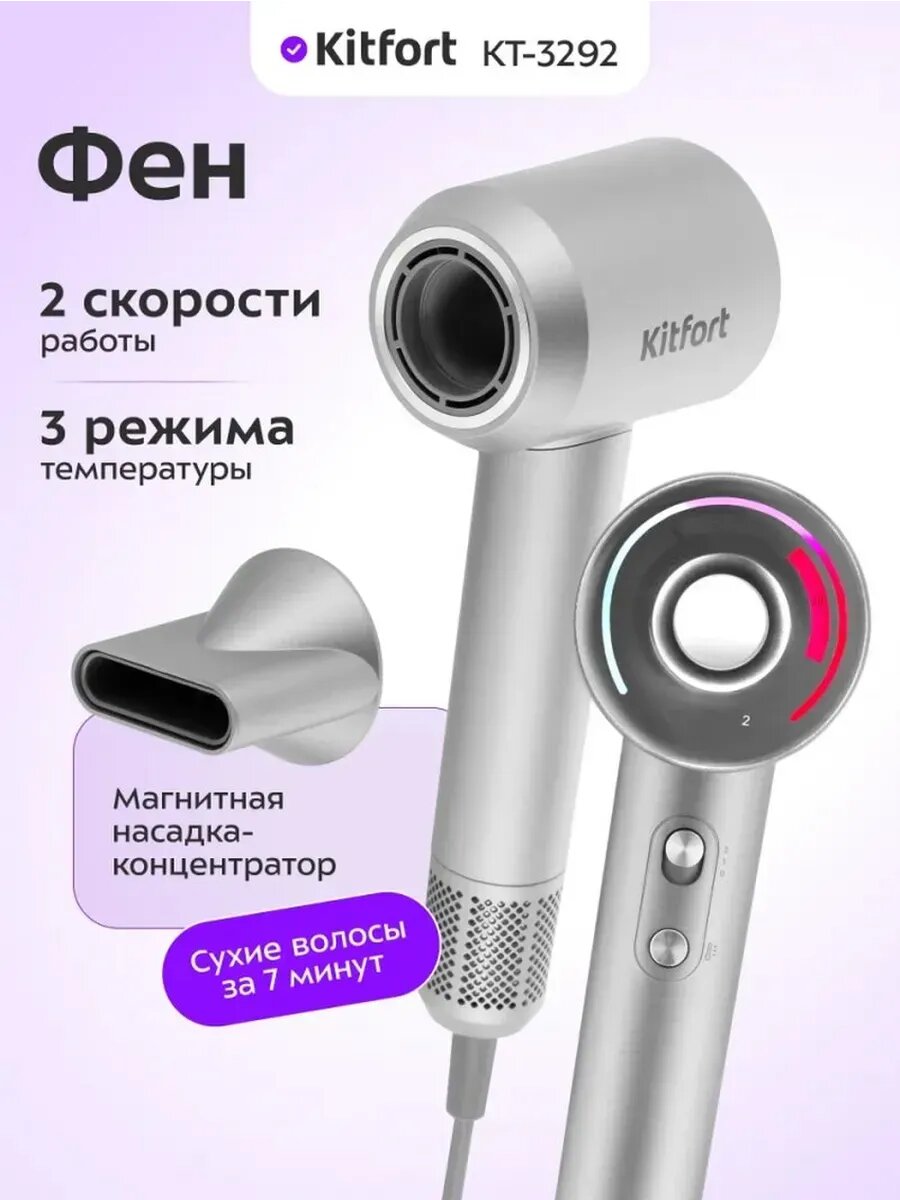 Высокотехнологичный фен для укладки волос