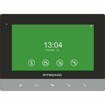 Монитор видеодомофона IPTRONIC IPT-AVD7 AFINA черный. 7 дюймов, для квартиры, дома, дачи