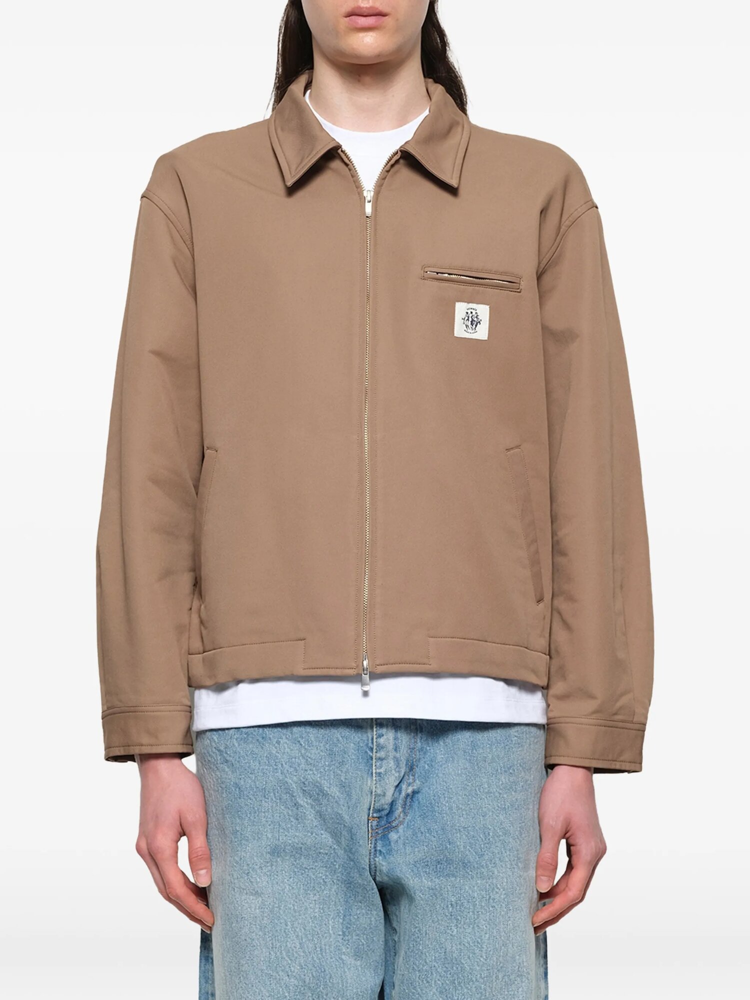 Куртка vowels Logo-patch zip-up jacket, размер 50, разноцветный — фото 1