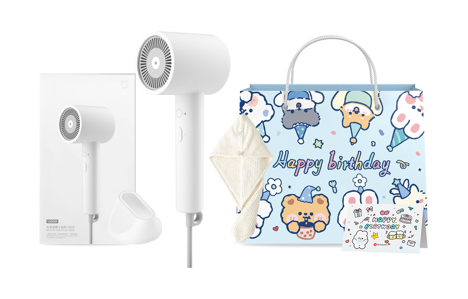 Фен унисекс Xiaomi Mi Ionic Hair Dryer H300