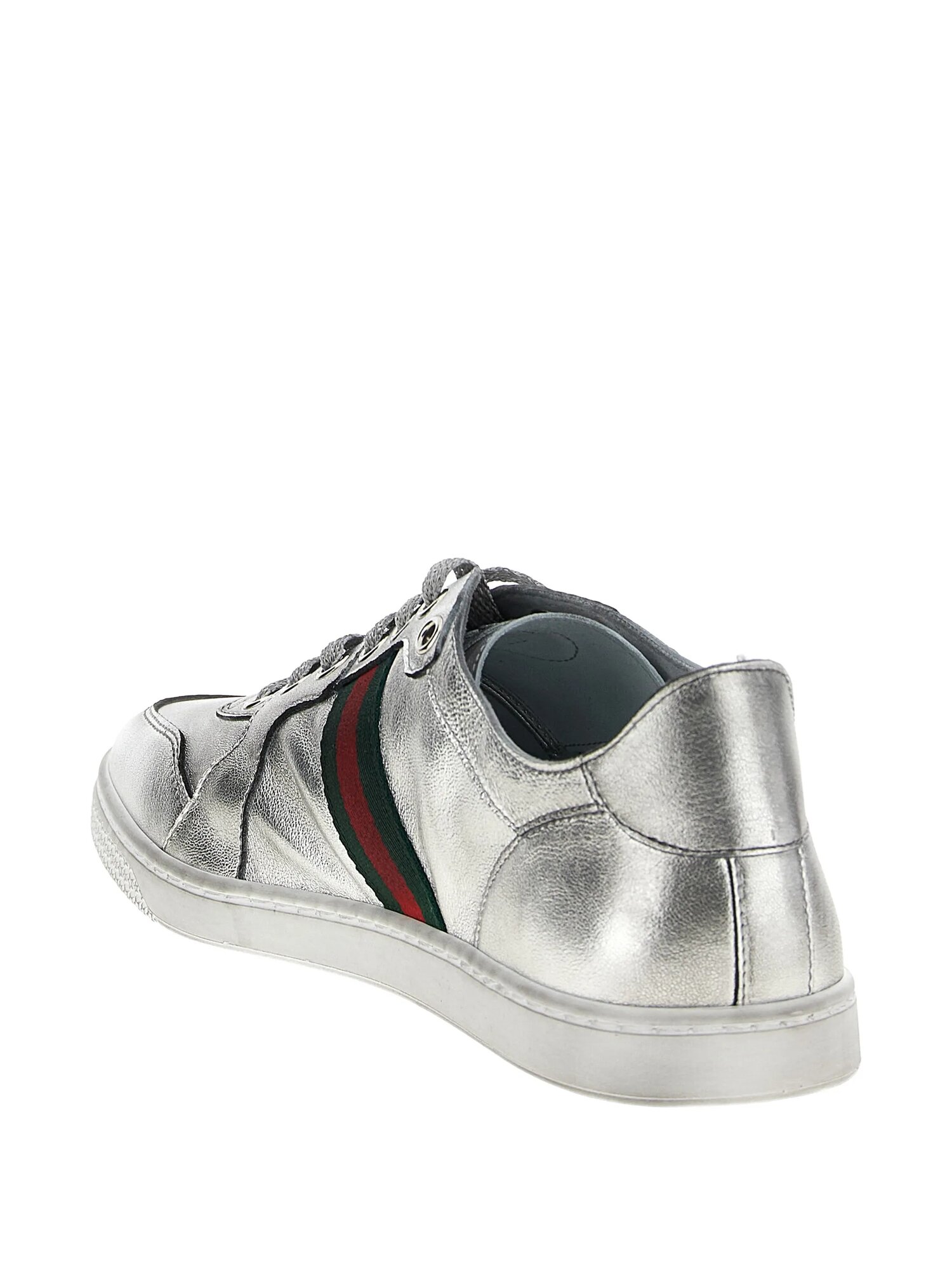Кроссовки GUCCI Stretch low-top sneakers, размер 36, Silver — фото 1