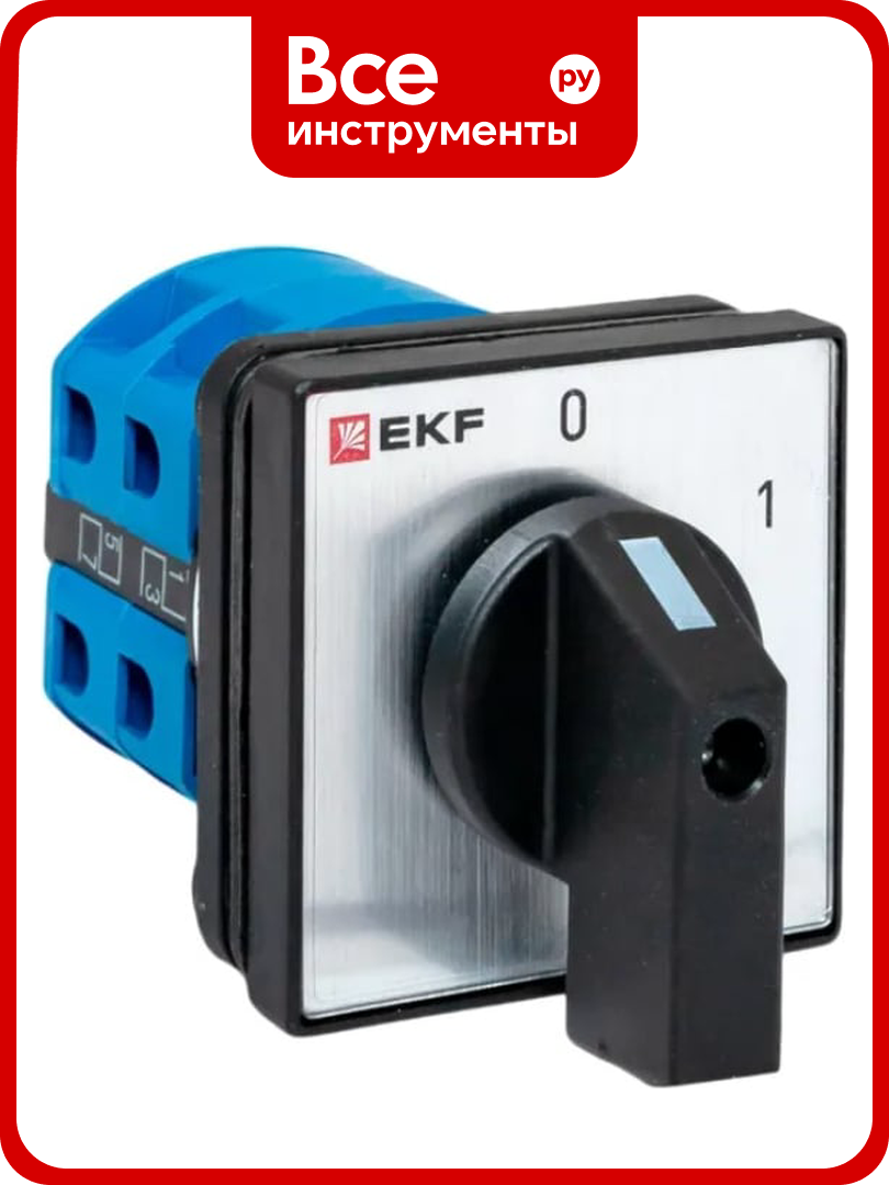 Переключатель кулачковый EKF ПК-1-13 25А 3P «0-1» IP65 pk-1-13-25-65