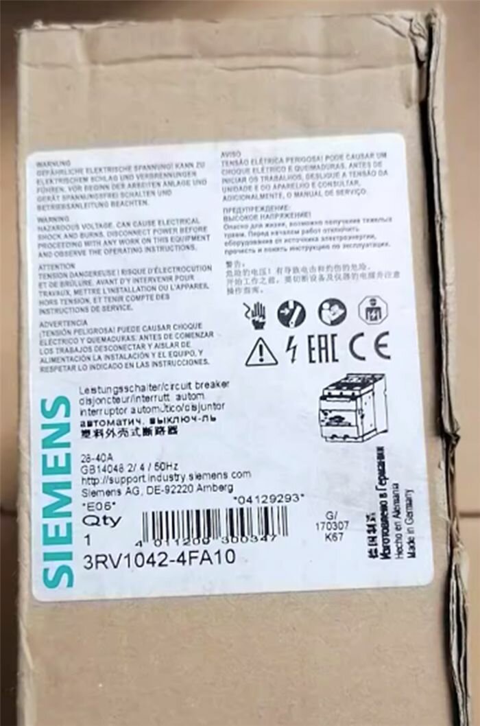 Модуль SIEMENS 3RV1042-4FA10 Circuit Breaker