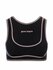 Топ Palm Angels Logo-print contrast-stitch tank top, размер S, black/black