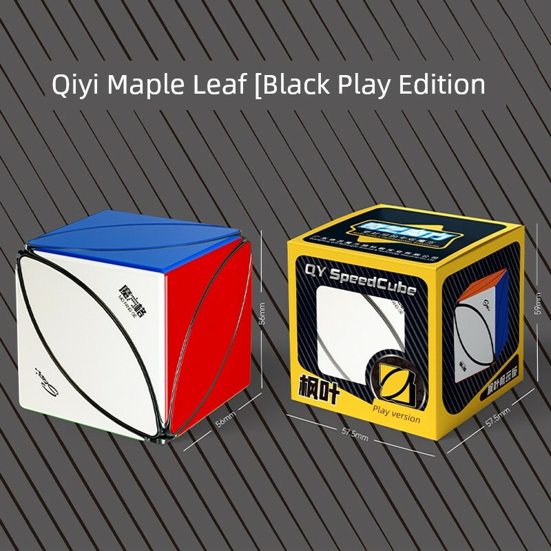 Серия магнитных кубиков Qiyi Maple Leaf Magic Cube для начинающих, плавно вращающиеся, развивающая игрушка для детей,