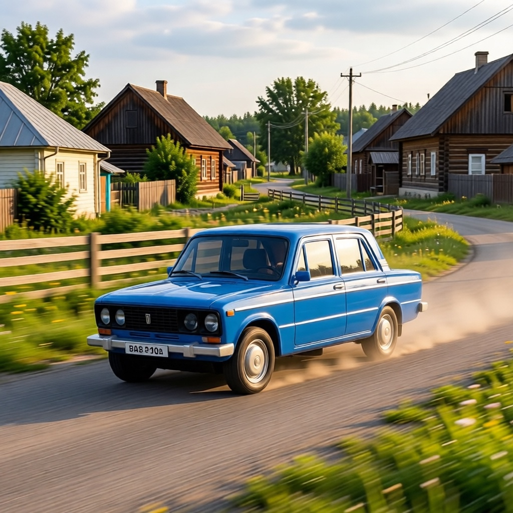 Металлическая машинка "LADA-2106 Жигули", 12 см, инерционная