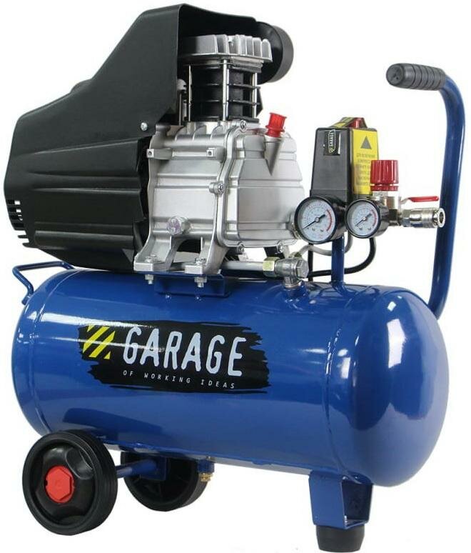 Компрессор GARAGE PK 24. F250/1.5 поршневой масляный, 1500 Вт, 250л/мин, 8бар