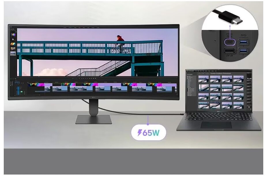 3.5K монитор LG UltraWide 34U640B-B 34" изогнутый 144Гц