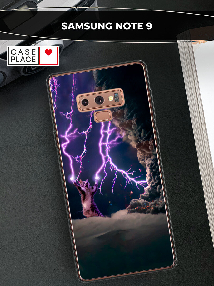 Чехол на Samsung Galaxy Note 9 / Самсунг Галакси Нот 9 с принтом Кот призыватель погоды